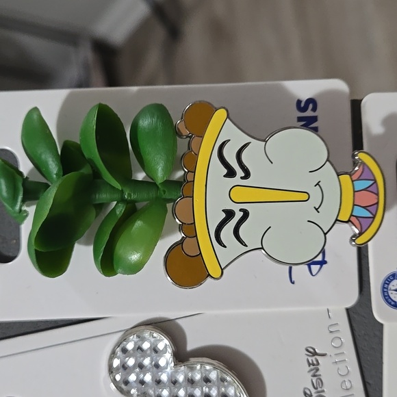 Disney | Accessories | Disney Parks Chip Succulent Plant Pin 3d Plastic ...